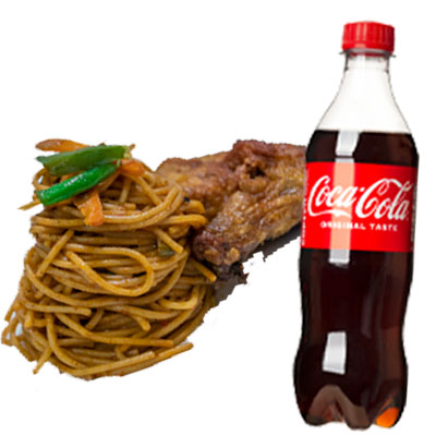 Pasta, Chicken & Coke - Metro Bakery & Restaurant